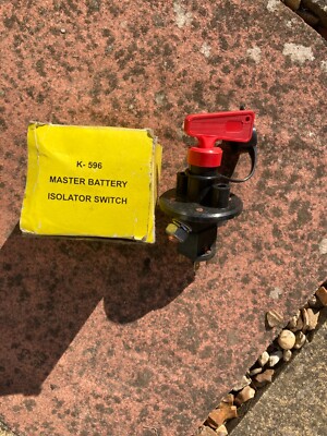 BATTERY ISOLATOR SWITCH Main Cut Off Fia Type Rally Car 12V K596 £12.50 ...