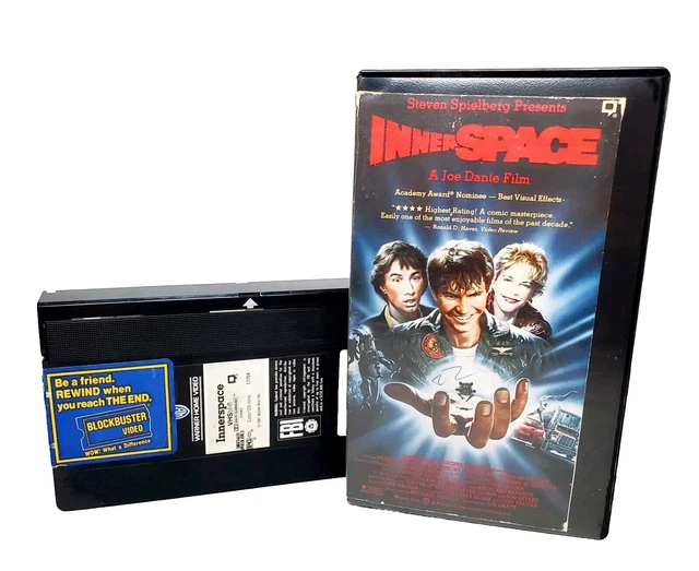 INNERSPACE (1987) VHS Tape ~ Blockbuster Rental ~ Joe Dante Steven ...