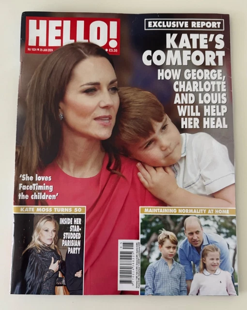 HELLO! MAGAZINE 29 January 2024 Princess Of Wales, Kate Moss, Cillian ...