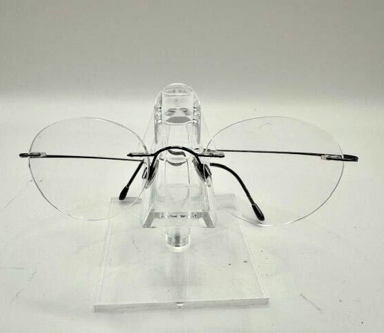SILHOUETTE SILVER TITANIUM Rimless Hingeless Eyeglasses Frames 7799 10 ...