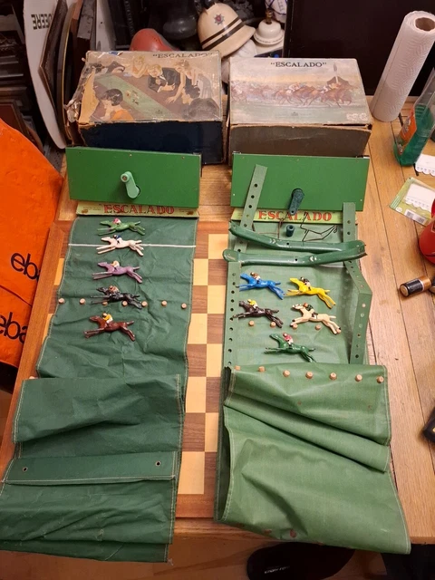 2 X VINTAGE Boxed ESCALADO CHAD VALLEY Horse Racing Board Game * £69.99 ...