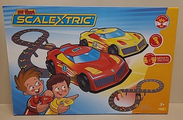 SCALEXTRIC MY FIRST Slot Car Racing Set Playset Pista 100% Completo ...