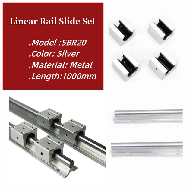 Linear Motion Guides Linear Rails OrangeA Linear Rail Kit - 2x1500mm ...