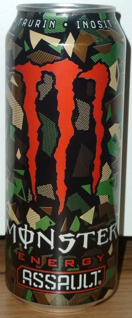 RARE MONSTER ASSAULT energy drink 500ml camouflage can GERMANY cans ...