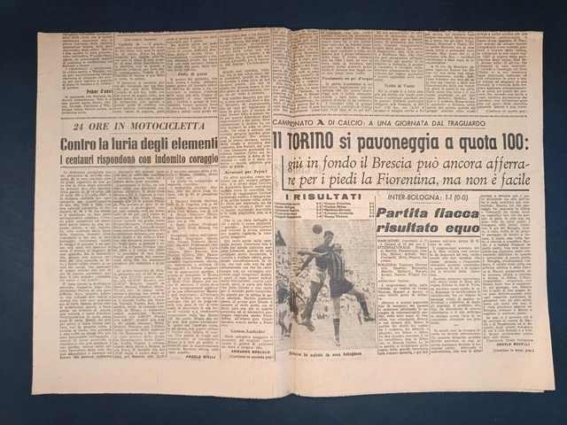 RIVISTA TEMPOSPORT N 15 (1947) Meazza, Torino quota 100 EUR 40,00 ...
