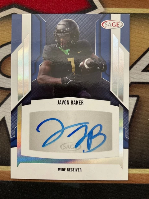 JAVON BAKER 2024 SAGE Base Calcio Auto #A-JB3 EUR 1,61 - PicClick IT