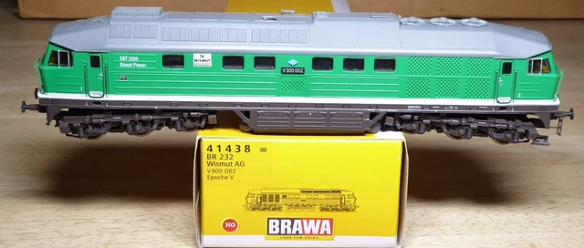 BRAWA 41438 H0 Diesellok V 300 002- BR 232 der WISMUT AG Epoche 5/6 mit ...