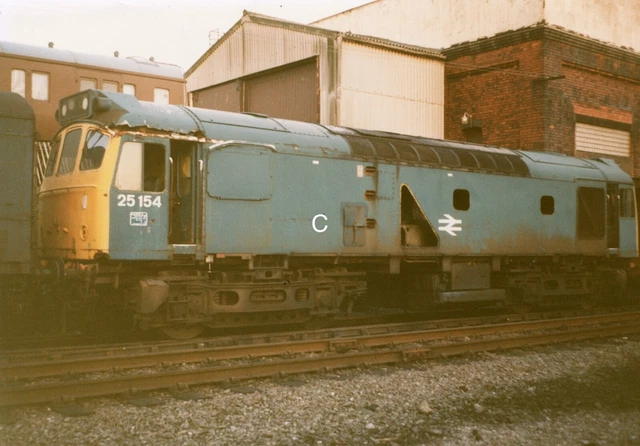 BRITISH RAILWAY B.R Photograph - Class 25 25154 At Tysley 11/10/1986 £3 ...