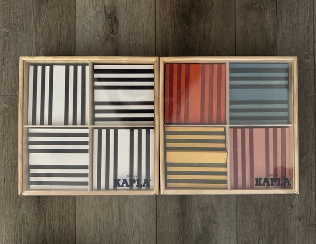 KAPLA OCTOCOLOUR CASE + KAPLA Black and White 100 Case - Wooden ...