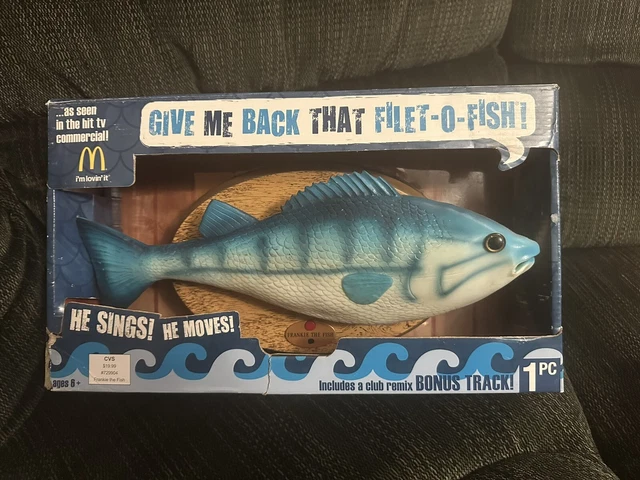 FRANKIE THE SINGING Fish McDonald's Give Me That Filet O Fish Gemmy In ...
