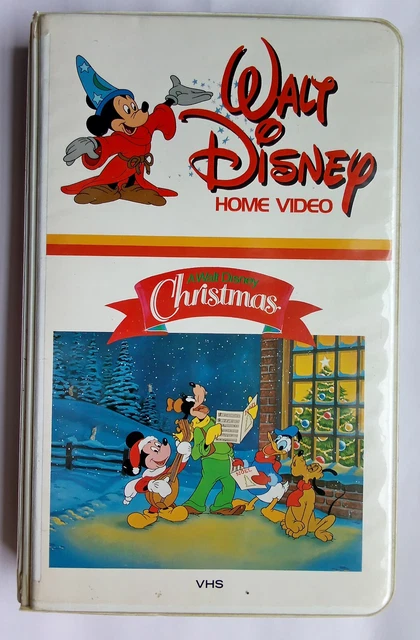 A WALT DISNEY Christmas VHS Tape 1982 Original White Clamshell Disney ...