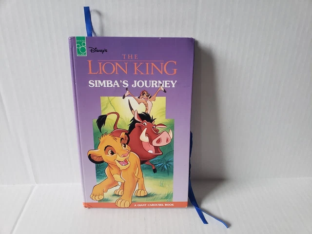 1995 DISNEY THE Lion King Simba's Journey Giant Carousel Hard Cover ...