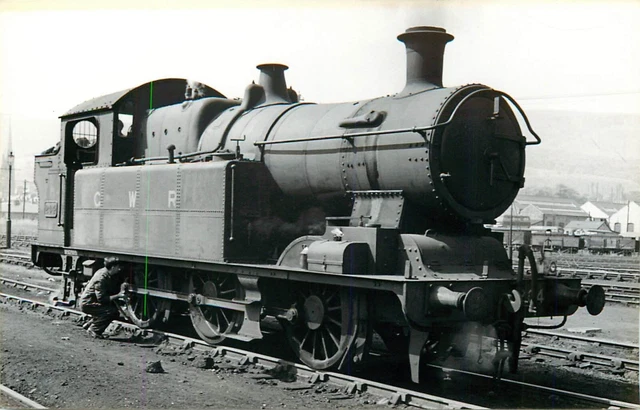 PHOTOGRAPH GWR 204 Steam Locomotive Vulcan Foundry Vintage 6" x 4" Taff ...