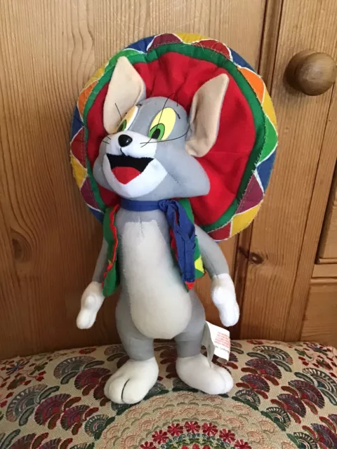 VINTAGE 2000 PLAY By Play Looney Tunes Mexican Tom Cat Plush Soft Toy ...