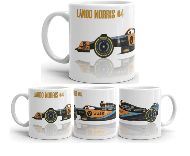 FORMULA ONE 2022 Lando Norris - McLaren F1 Tea Coffee Mug Cup Gift £9. ...