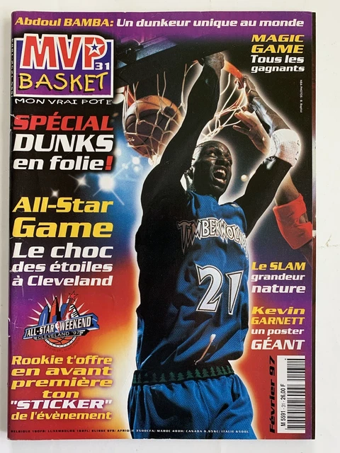 (RARE) MAGAZINE MVP BASKET # 31 Complet comme neuf avec poster agrafé ...
