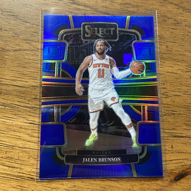 2023 24 Panini Select Jalen Brunson Hall Bleu Prizm New York Knicks 7