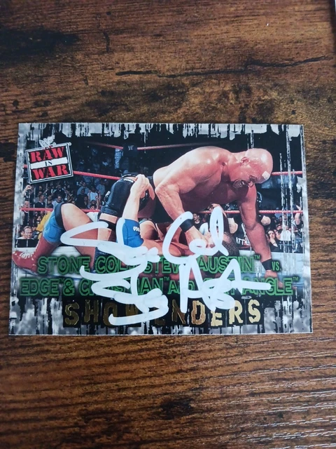 STONE COLD STEVE Austin Autographed Trading Card With Coa - Fleer 2001 ...