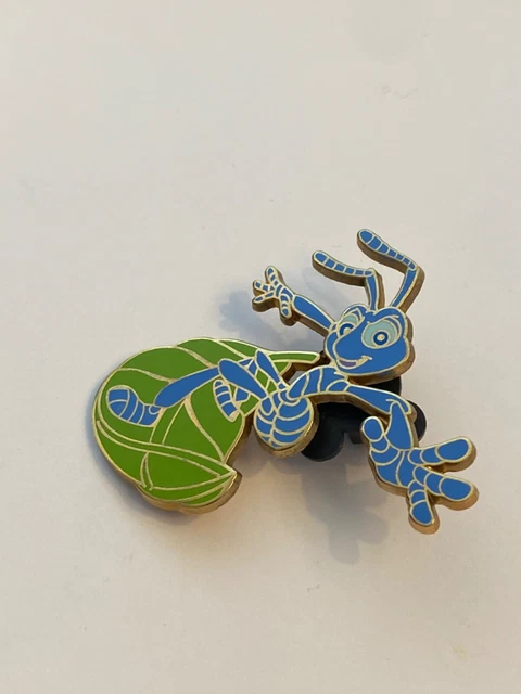 DISNEY PIXAR PIN Badge It's A Bugs Life Flik Riding On A Leaf Core Pin ...