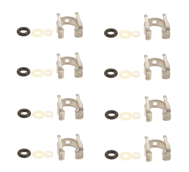 8 X CARBURANT Injecteur Joint Kits Joints+Pinces pour Land Rover Range ...