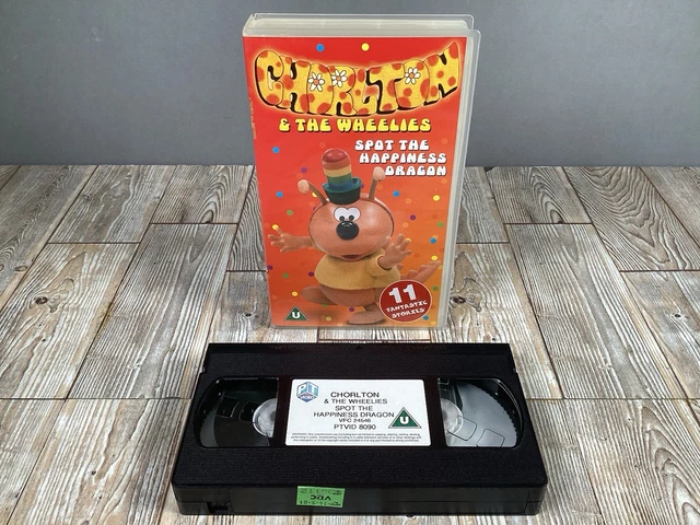 CHORLTON & THE Wheelies Spot The The Happiness Dragon VHS Cassette Tape ...