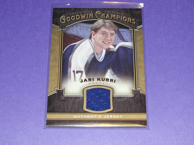 2014 GOODWIN JARI KURRI relique portée par le jeu SP Edmonton OILERS ...