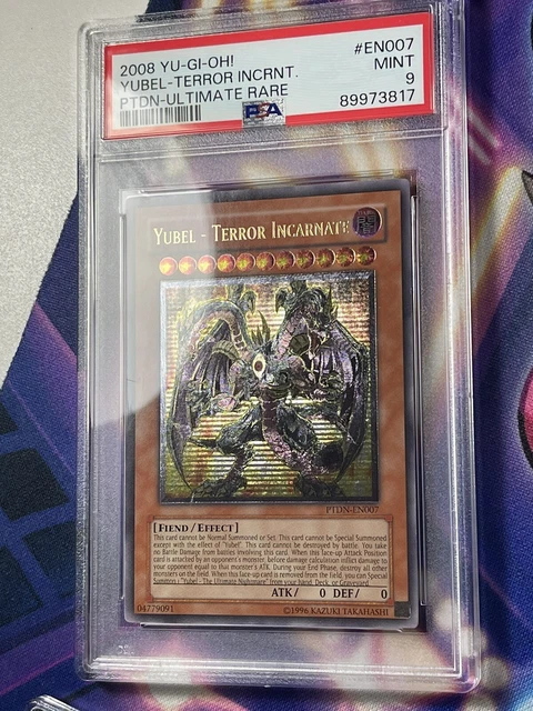YUGIOH PTDN-EN007 YUBEL-TERROR INCARNATE ULTIME RARE RARE PSA 9 dalle ...