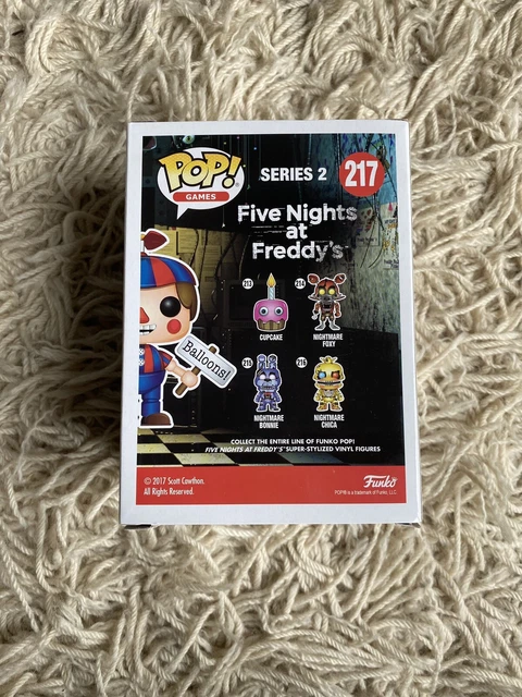 BALLOON BOY FUNKO Pop Vinyl #217 Five Nights At Freddy’s VAULTED EUR 39 ...