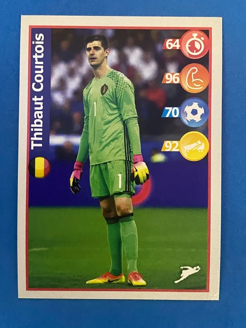 KELLOGG'S PANINI FOOTBALL Superstar Stickers 2018 Thibaut Courtois ...