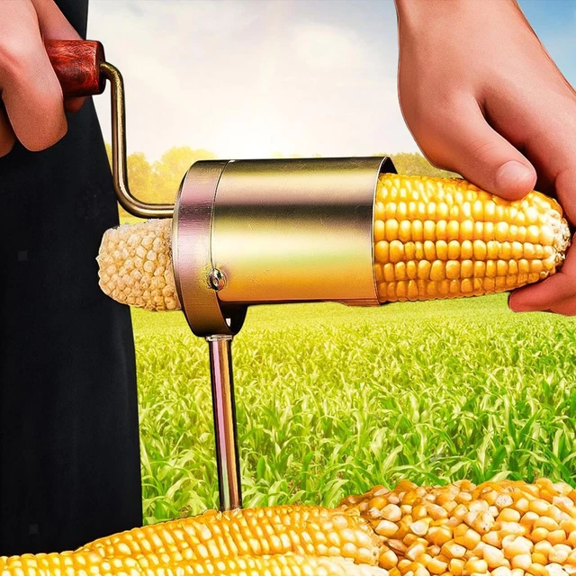 HAND CRANK CORN Thresher Corn COB Stripper Tool for Restaurant Home ...