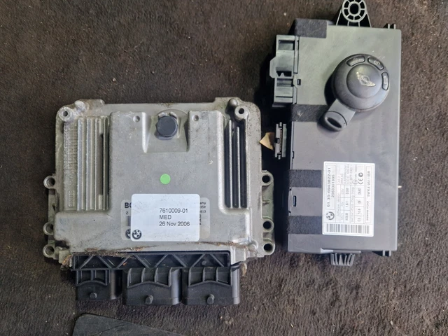 MINI COOPER S R55 R56 R57 N14 MANUAL ECU LOCKSET CAS KEY Fob KIT ...