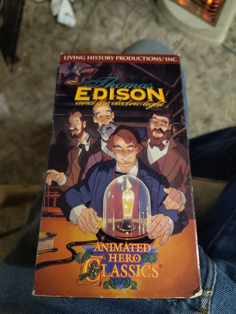 ANIMATED HERO CLASSICS thomas edison and the electric light VHS £2.68 ...