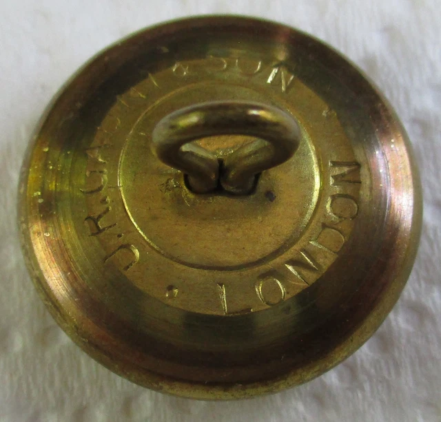 BRITISH:&ROYAL NAVY OFFICER'S GILDED BRASS BUTTON" (Large, 23mm, WW1 ...