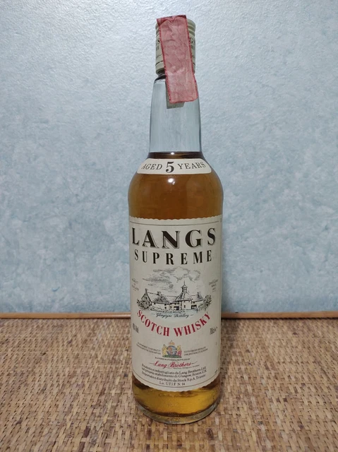 SCOTCH WHISKY LANGS Supreme Aged 5 years 70 cl 40% EUR 30,00 - PicClick IT