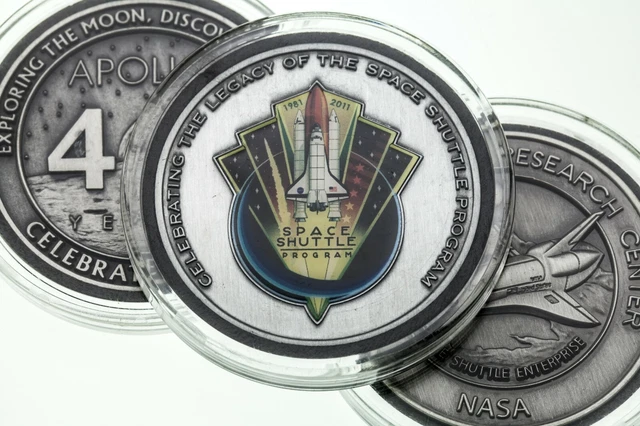 NASA MÉDAILLES, APOLLO 13, Space Shuttle Programme, Shuttle Enterprise ...