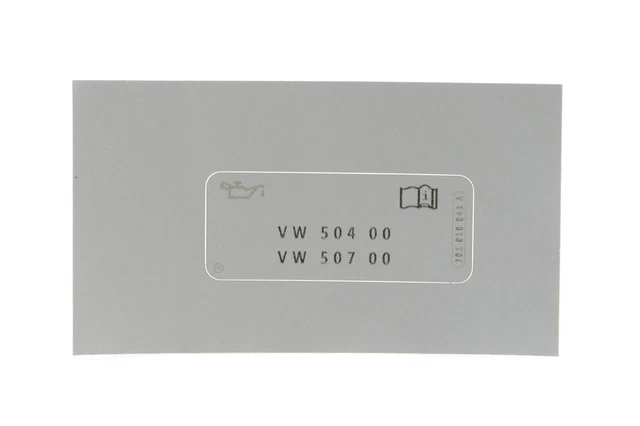 ORIGINAL VW 701010043A Étiquetage Indicationn Plaque D'Identification ...