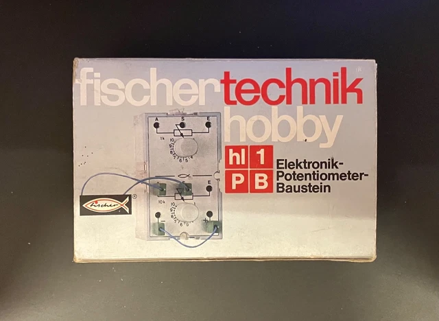 FISCHERTECHNIK HOBBY ELEKTRONIK Potentiometer Baustein hl 1 PB in OVP ...