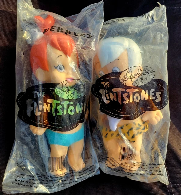 NEW VINTAGE 90S FLINTSTONES Pebbles Bamm Bamm Rubble Plush Stuffed Toys ...