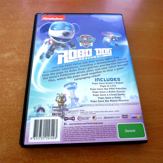 PAW PATROL - Robo Dog Rescues ( Dvd , Region 4 ) $7.95 - PicClick AU