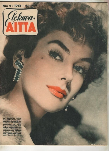 KEY KENDALL 1956 Finnish Magazine Grace Kelly Gérard Philipe and ...