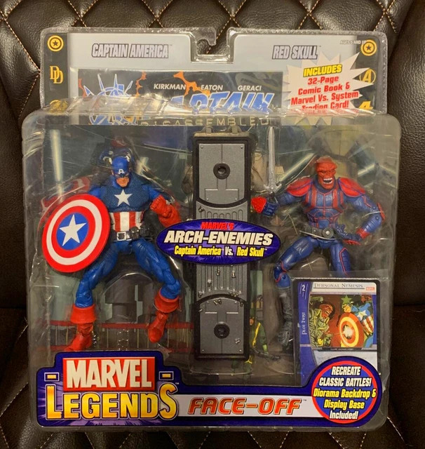 NEW MARVEL LEGENDS Face-Off Captain America Vs Red Skull Toybiz 2006 ...