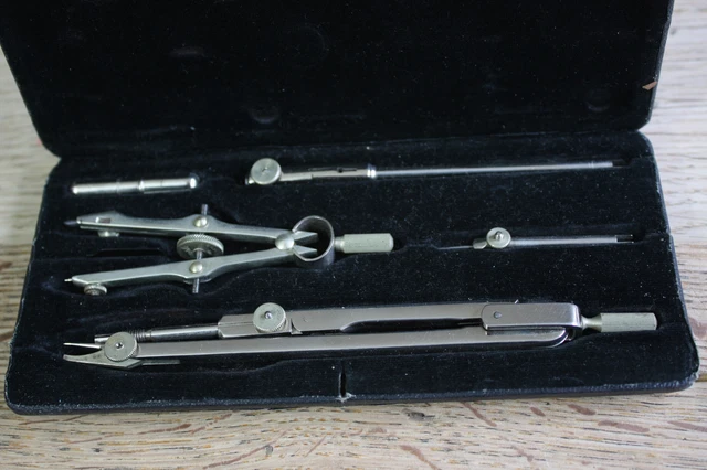 VINTAGE TEMPLE PRECISION Drawing Drafting Draughtsman Instrument ...