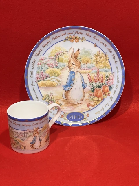 WEDGWOOD BEATRIX POTTER Peter Rabbit Millennium Collection 2000 Plate ...