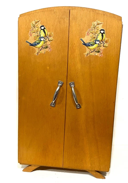 ANCIENNE GRANDE ARMOIRE de Poupée Jouet Ancien en Bois 52cm EUR 15,00 - PicClick FR