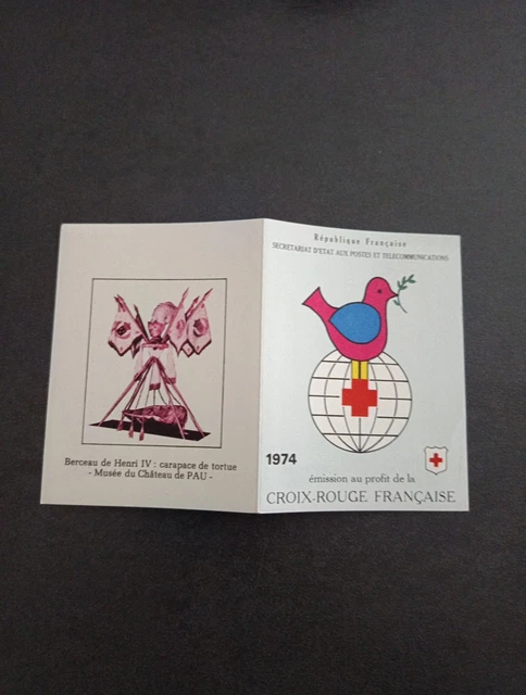 CARNET CROIX ROUGE De 1974 Neuf** Timbres N° 1828. 1829 EUR 1,10 ...