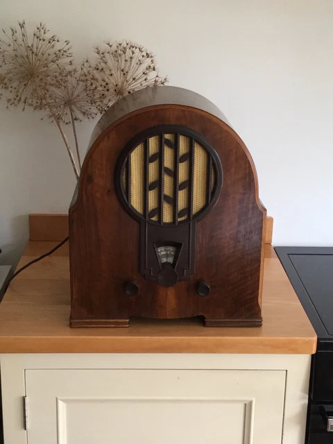 VINTAGE ART DECO Philips 634a Ovaltiney Valve Radio 1930s £250.00 ...
