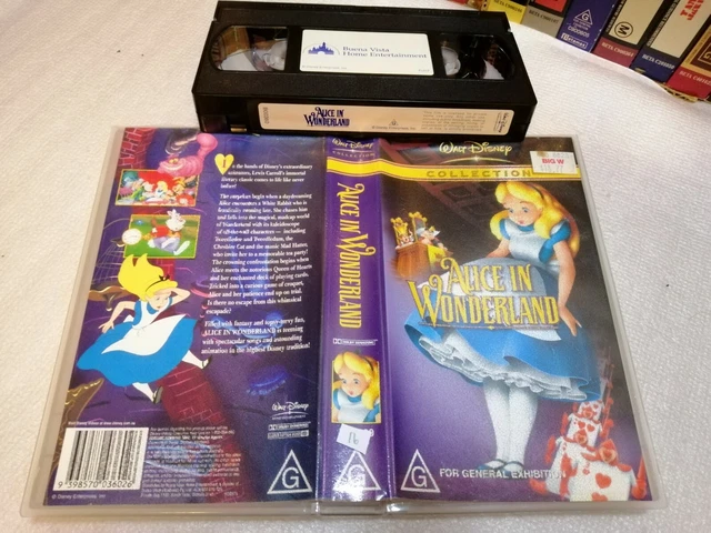 ALICE IN WONDERLAND - RARE Australian Disney Collection Vhs Issue ...