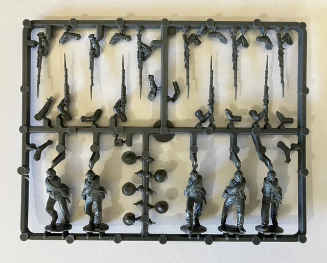 PARTIAL PERRY MINIATURES ACW Confederate Infantry sprue - No Caps! $4. ...