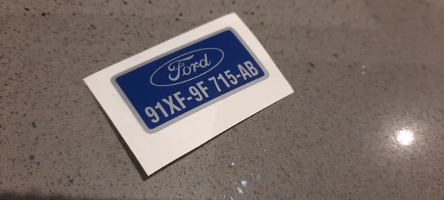 FORD ESCORT RS 2000 idle Control Valve Decal Sticker £5.90 - PicClick UK