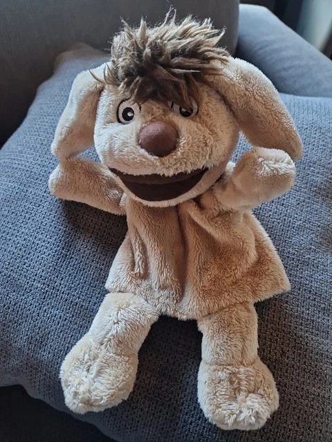 HEUNEC UNSER SANDMÄNNCHEN Handpuppe Plüsch Stofftier Hund Moppi ca 30cm EUR 15,00 - PicClick DE